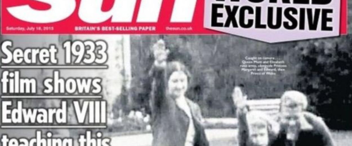 La fotografía de la reina Isabel II en 1933 haciendo el saludo nazi que da la vuelta al mundo