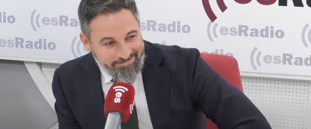 El shock de Santiago Abascal tras la pregunta de Losantos sobre ...
