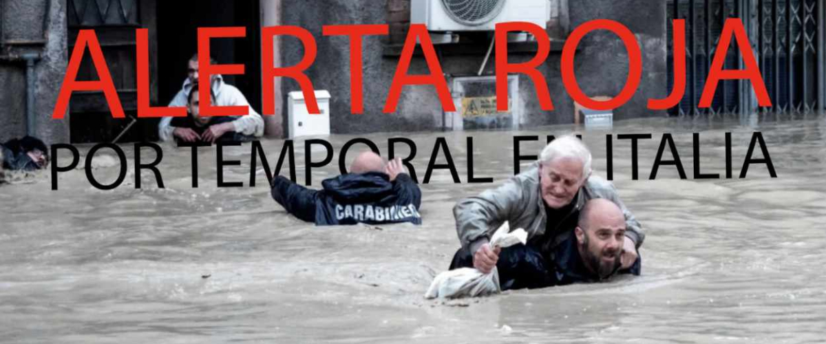 Las impactantes imágenes del temporal de lluvias que afecta a Italia