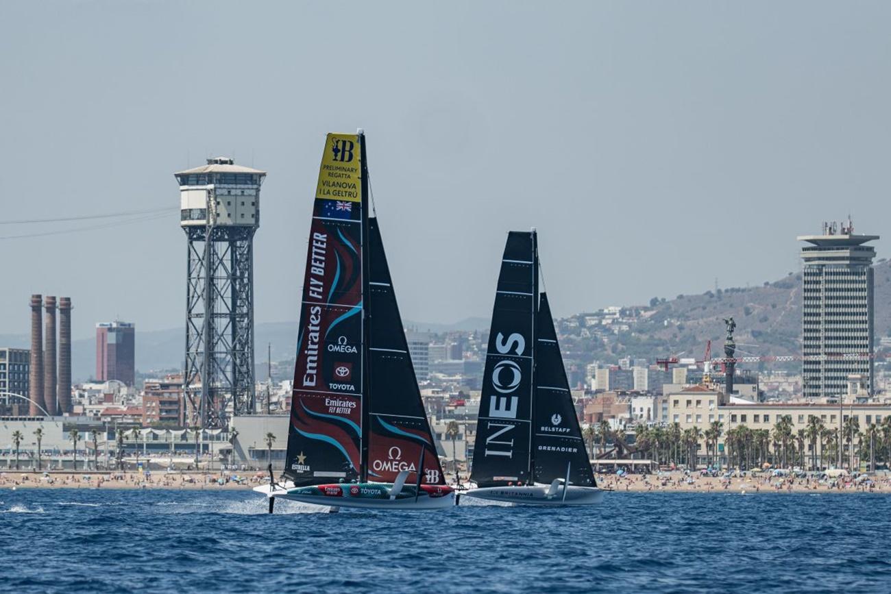 La regata preliminar de la America’s Cup en Vilanova i la Geltrú inicia ...