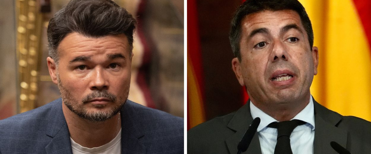 El recado de Rufián al PP ante la comparecencia de Mazón en el Congreso ...