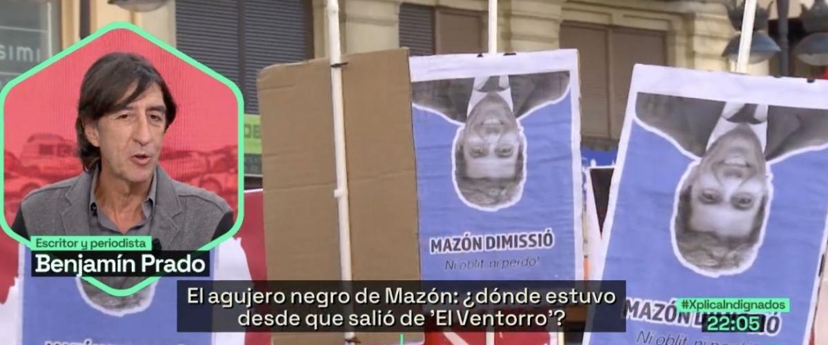 Benjamín Prado atiza a Feijóo por mantener a Mazón un año después de la ...