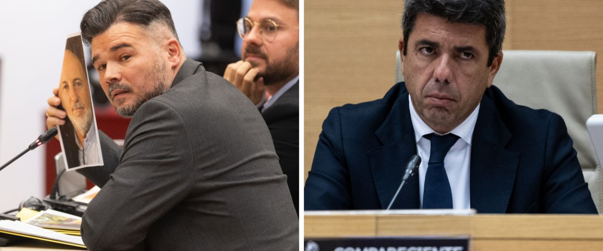 Las dos demoledoras palabras de Rufián contra Mazón tras el ...