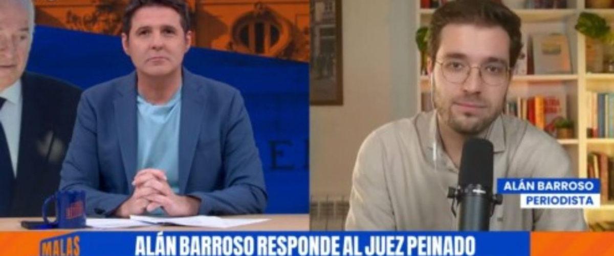 Alán Barroso explica los detalles de la denuncia del juez Peinado contra él: “Lo ha dicho hasta ...