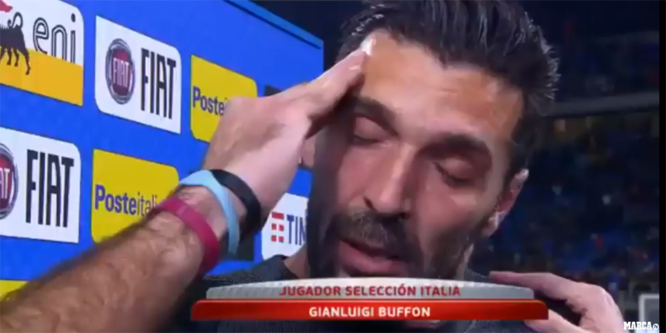 Las lágrimas de Buffon tras quedarse sin su último Mundial