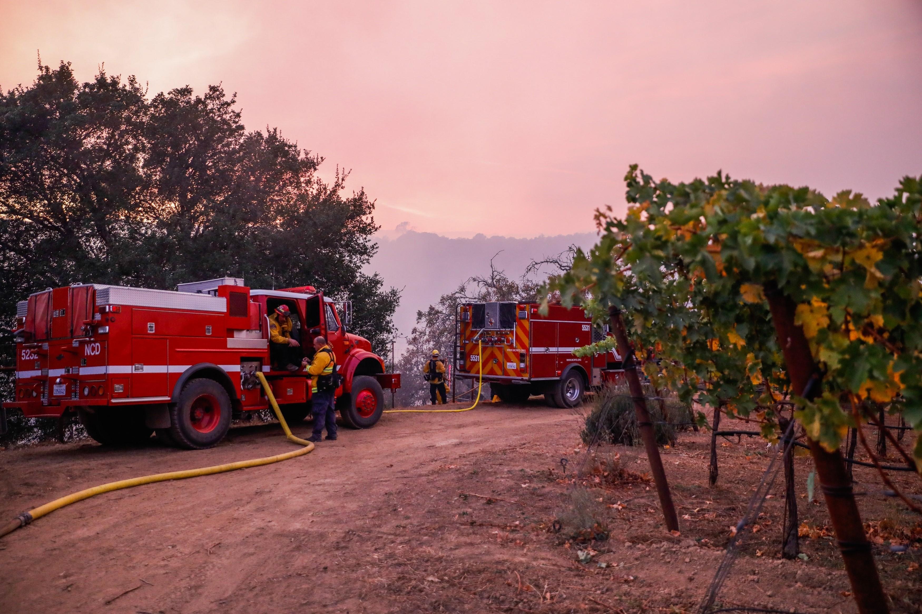 Las imágenes de los incendios en California