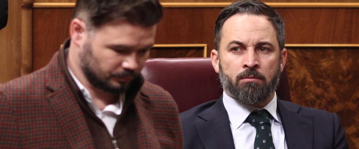 La vida laboral de Abascal y Rufián, a debate en redes con el telón de ...