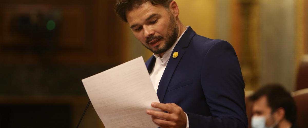 Rufián señala a Felipe González y Corcuera y pide "matar a ese viejo PSOE"